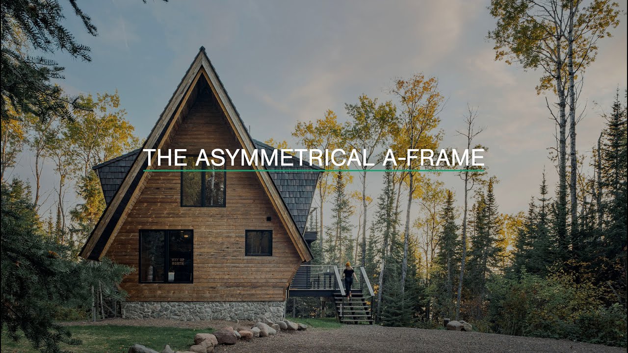 The Asymmetrical A-Frame | Design vs. Build #architecture #cabin #home ...
