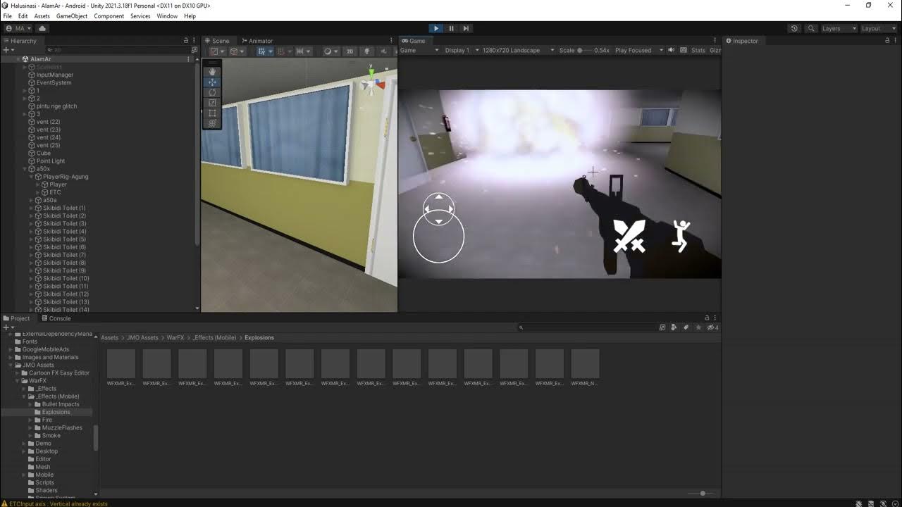 Making rocket launcher shooting game in Unity - Part 5 : Explosion and fire effects - YouTube