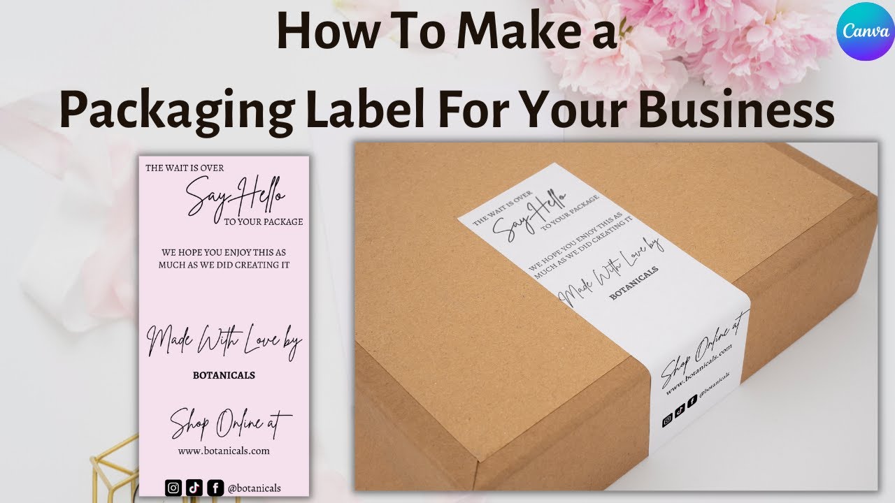 How to Design a Packaging Label Using Canva - YouTube