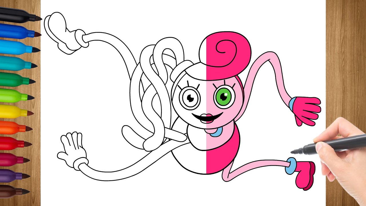 How To Draw MOMMY LONG LEGS | Poppy Playtime - YouTube
