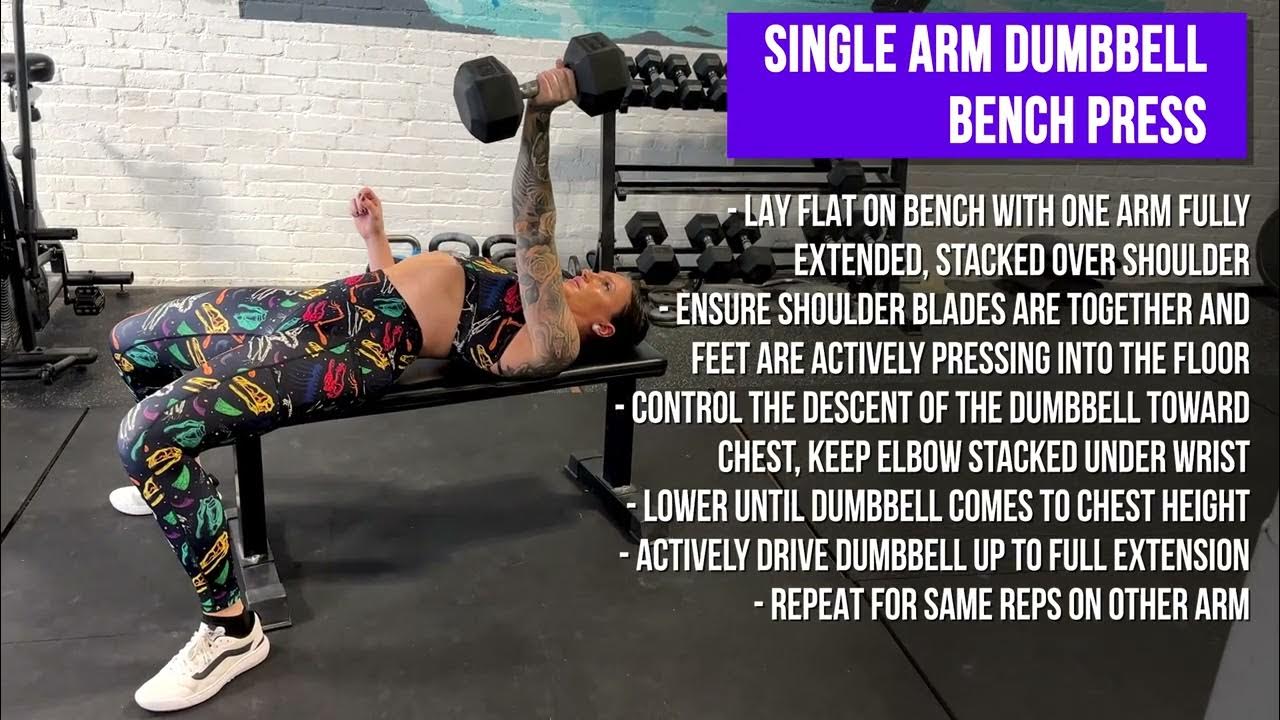 Single Arm Dumbbell Bench Press - YouTube