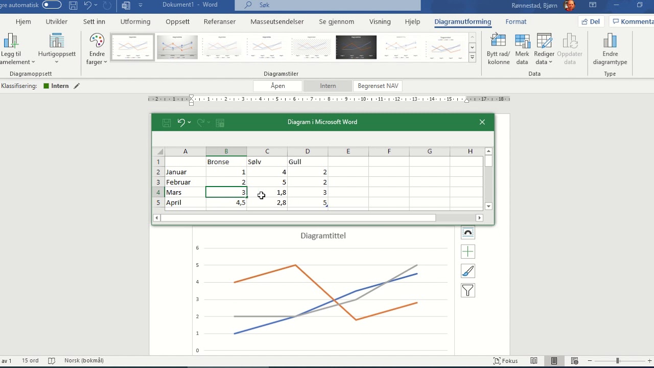 Toves diagram i Word - YouTube