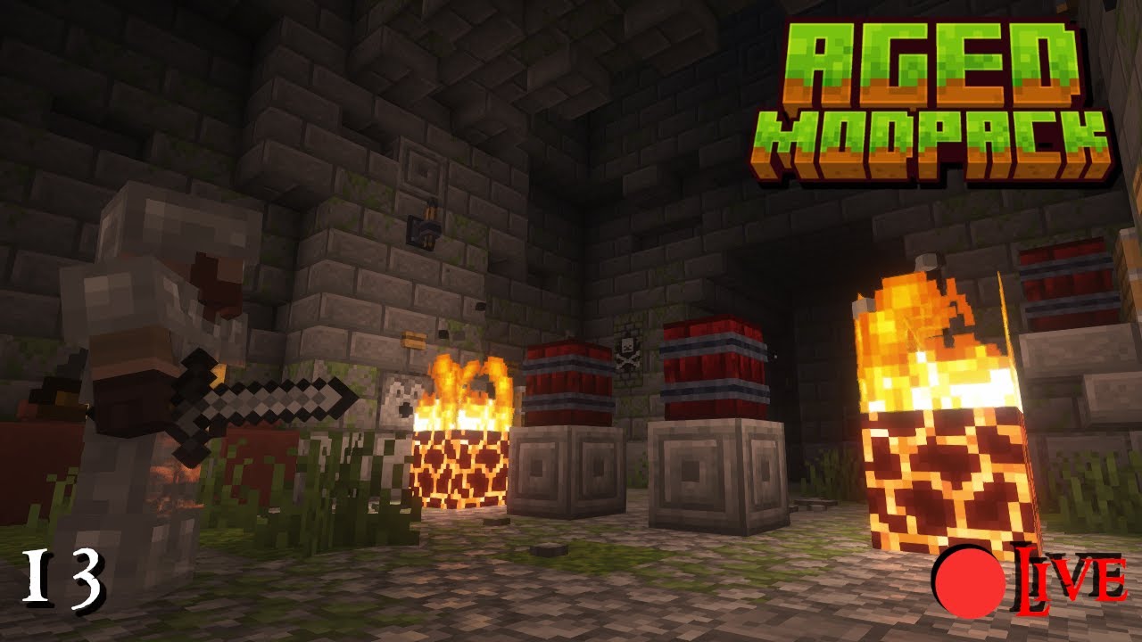 Conquering The LABYRINTH in Aged! :: Minecraft Aged Modpack Live Gameplay #13 - YouTube