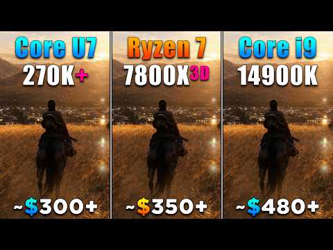 Core Ultra 7 270K Plus vs Ryzen 7 7800X3D vs Core i9 14900K | PC Gameplay Tested