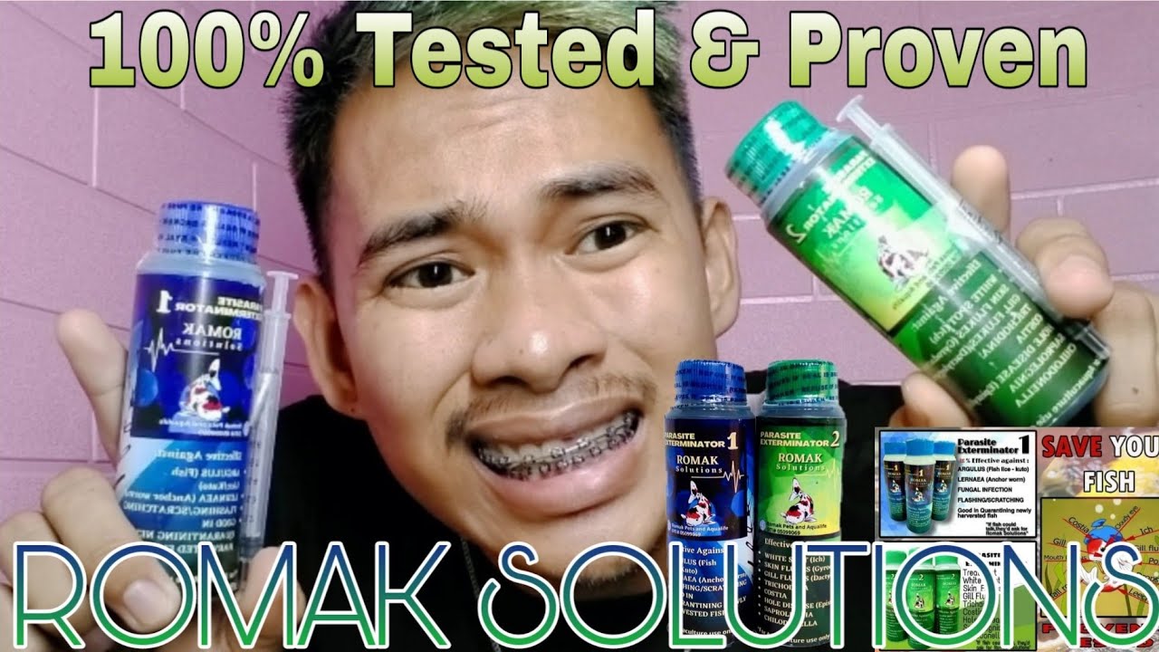 ROMAK SOLUTIONS 100% GUARANTEED EFFECTIVE FOR YOUR ORNAMENTAL FISHES ...