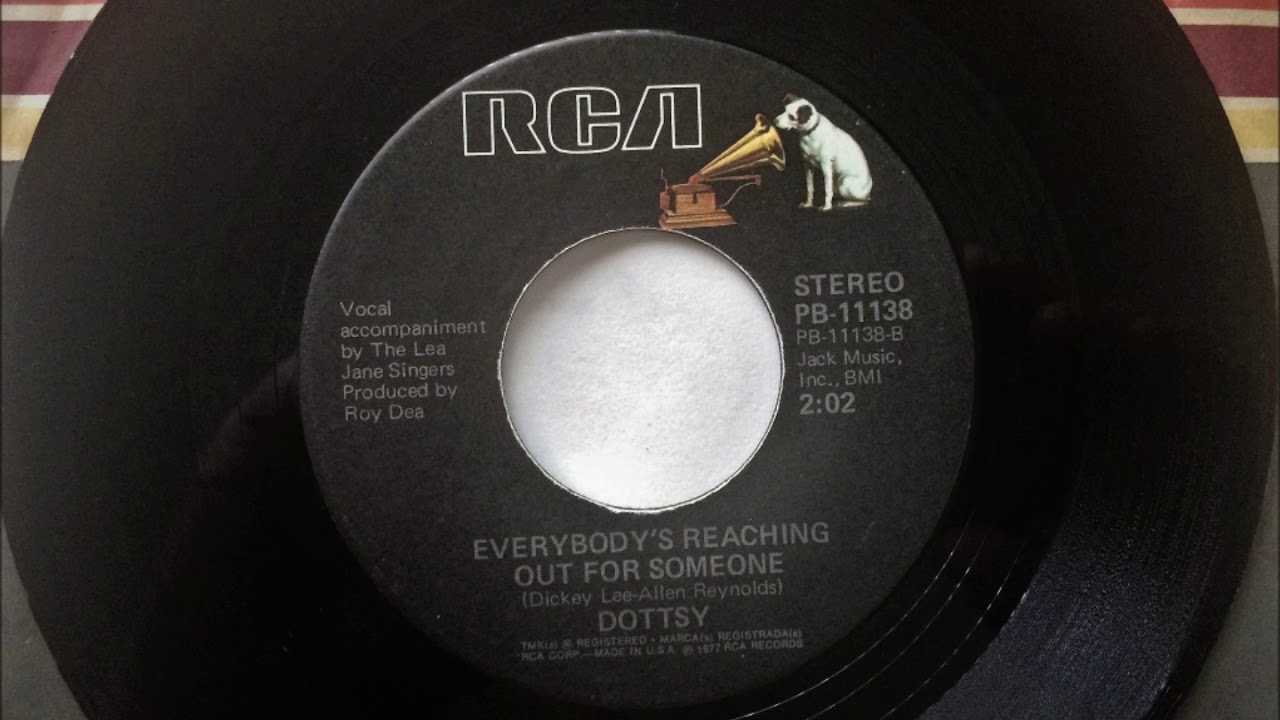 Everybody's Reaching Out For Someone , Dottsy , 1977 - YouTube