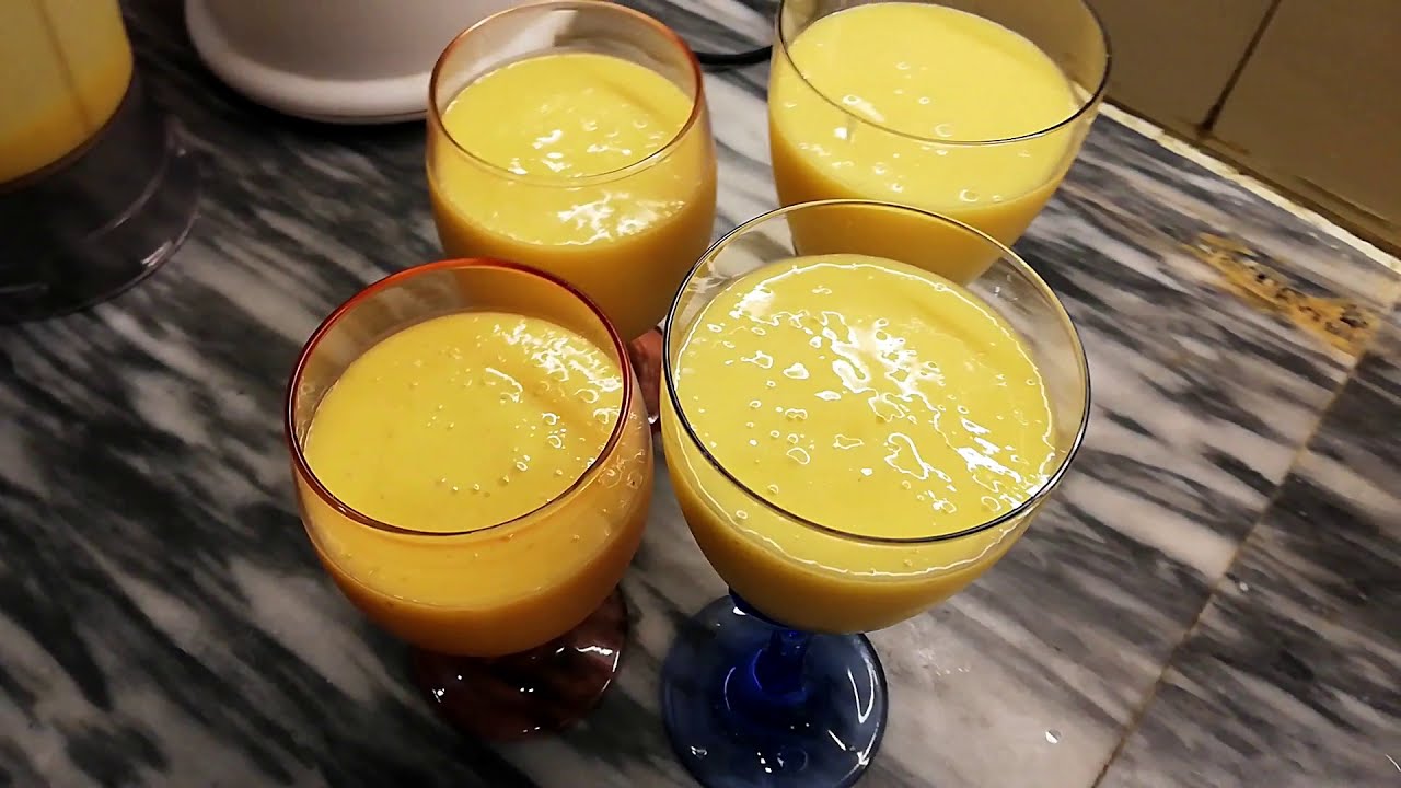 Mango Ice Cream Shake/ Thick & Tasty Mango Milkshake Recipe/ Mango ...