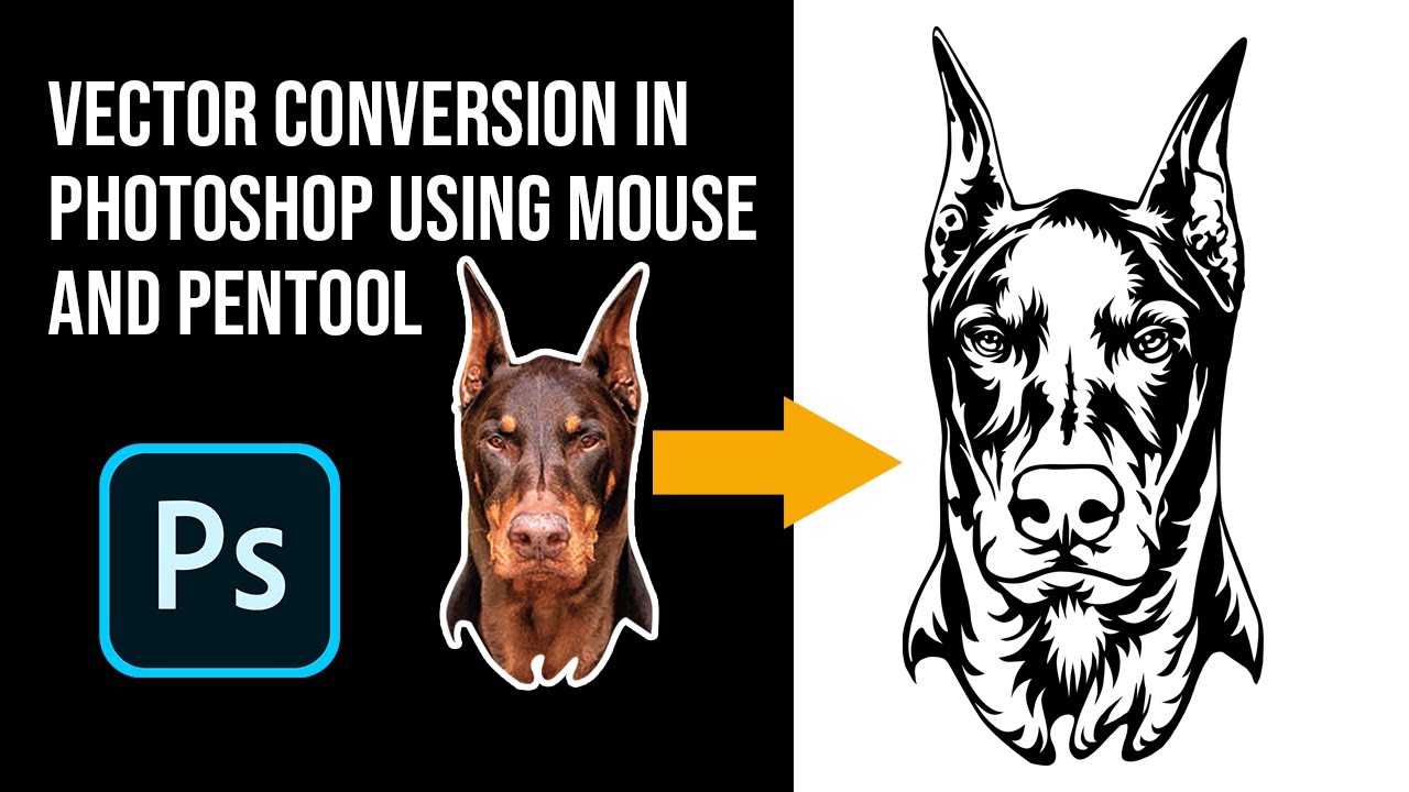 Converting Dog Image Into Vector Image In Photoshop YouTube converting-dog-image-into-vector-image-in-photoshop-youtube