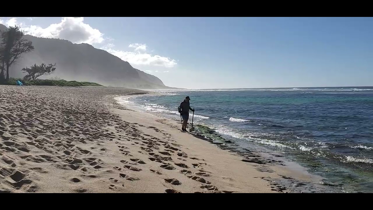 Mokuleia Beach on North Shore of Oahu Hawaii with spectacular views of ...