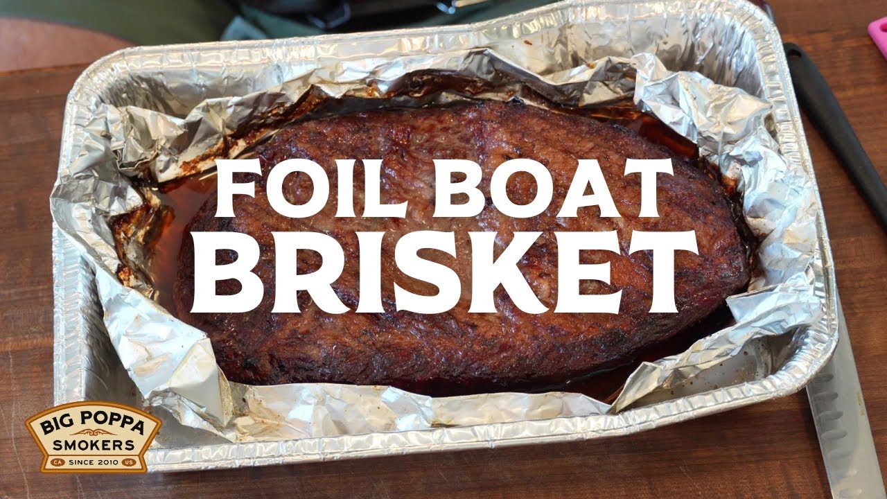 How to Make Foil Boat Brisket | Drum Smoker Recipe - YouTube