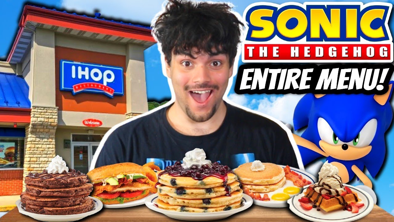 Ordering EVERY Sonic IHOP Menu Item! - YouTube