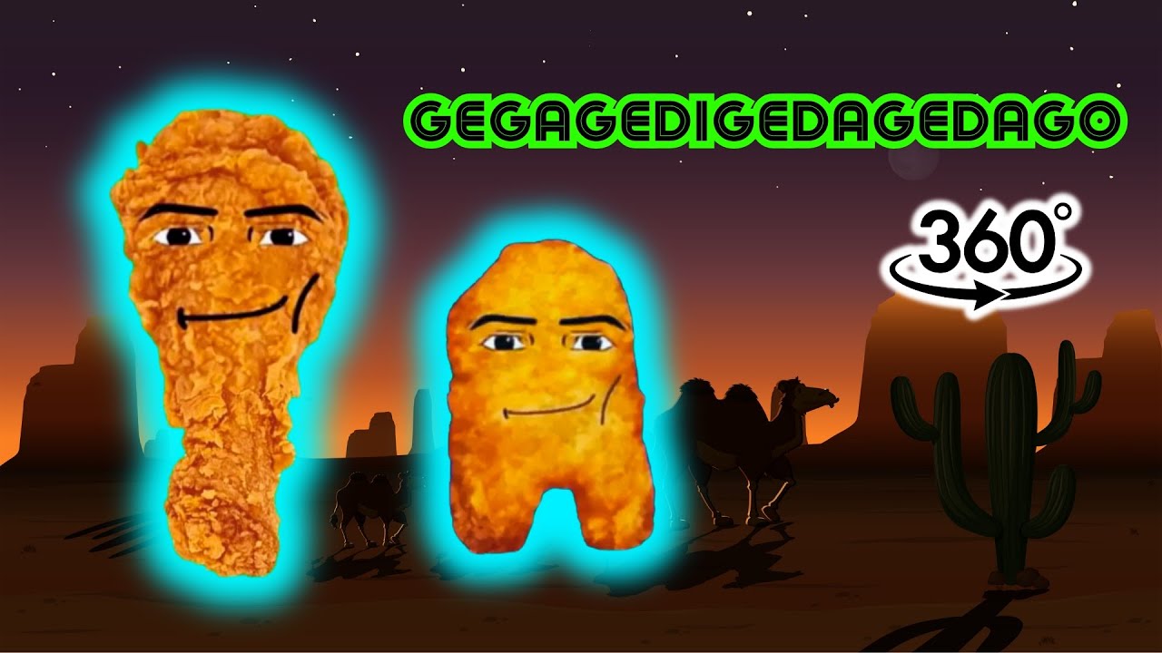 360°VR Dancing Gegagedigedagedago Meme and his friends digital circus ...