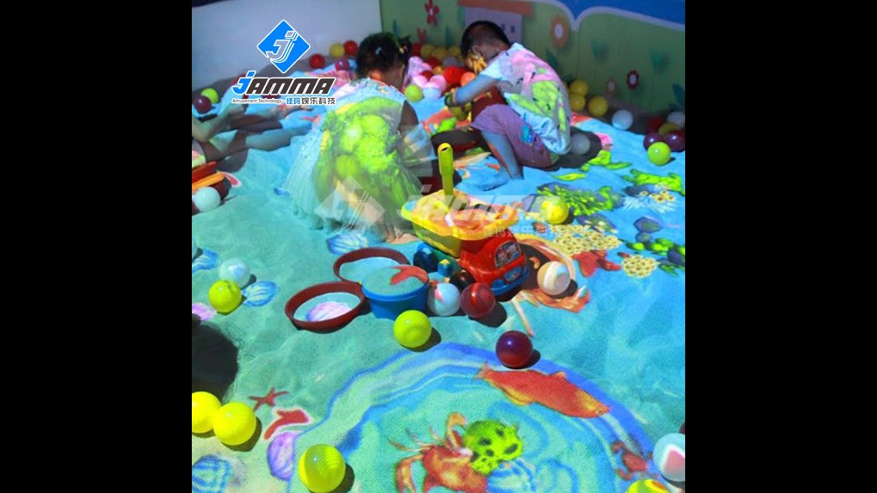 Beach projection - YouTube