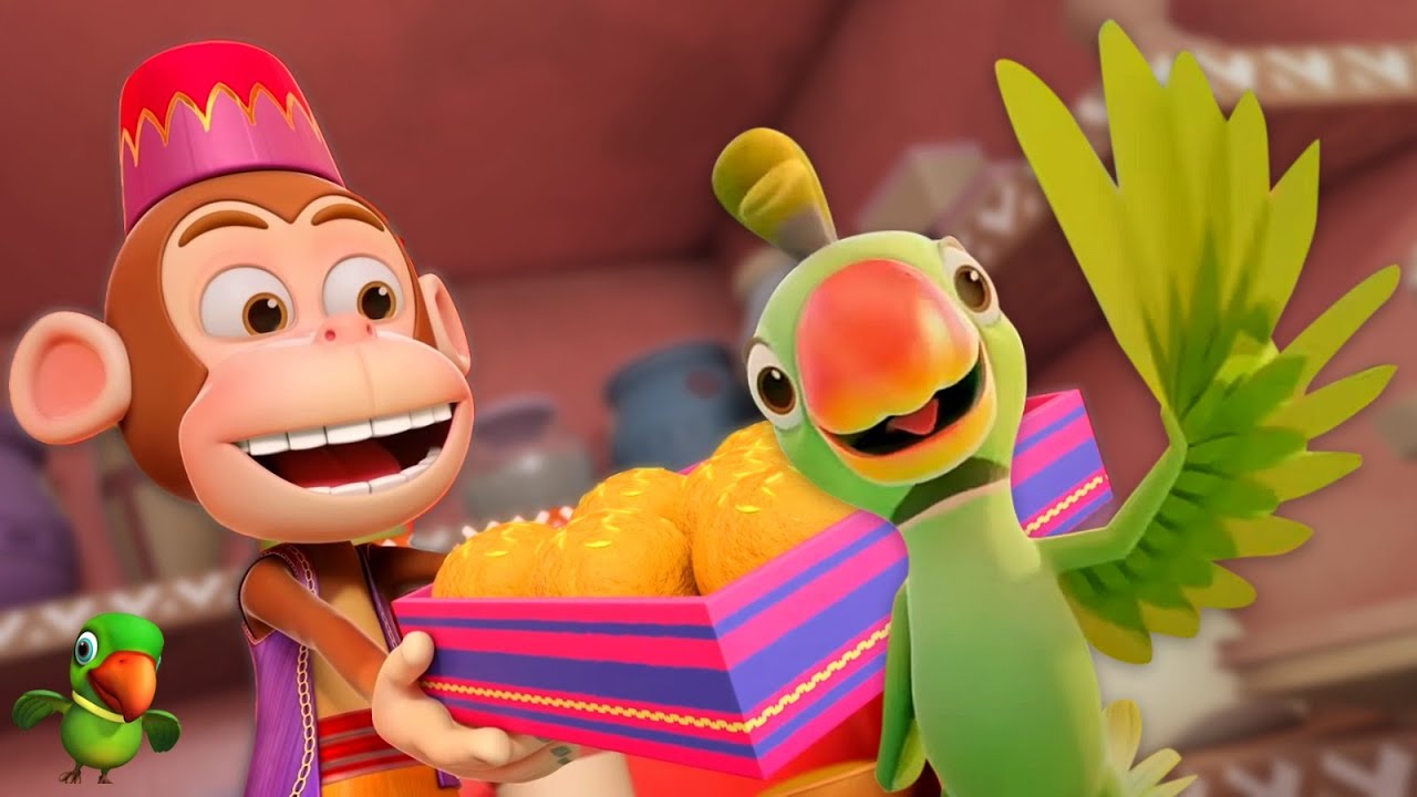 एक बन्दर ने खोली दूकान, Ek Bandar Ne Kholi Dukaan, Hindi Bal Kavita and ...