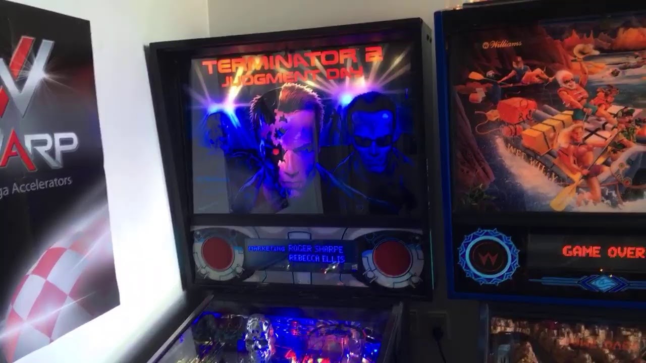 Williams TERMINATOR 2 Pinball machine LIVE gameplay - YouTube