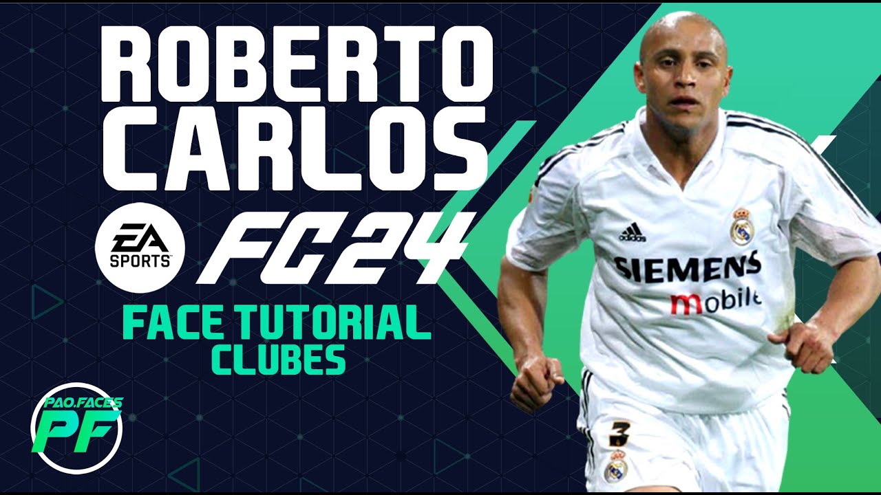 EA FC 24 ROBERTO CARLOS FACE Pro Clubs CLUBES PRO Face Creation ...
