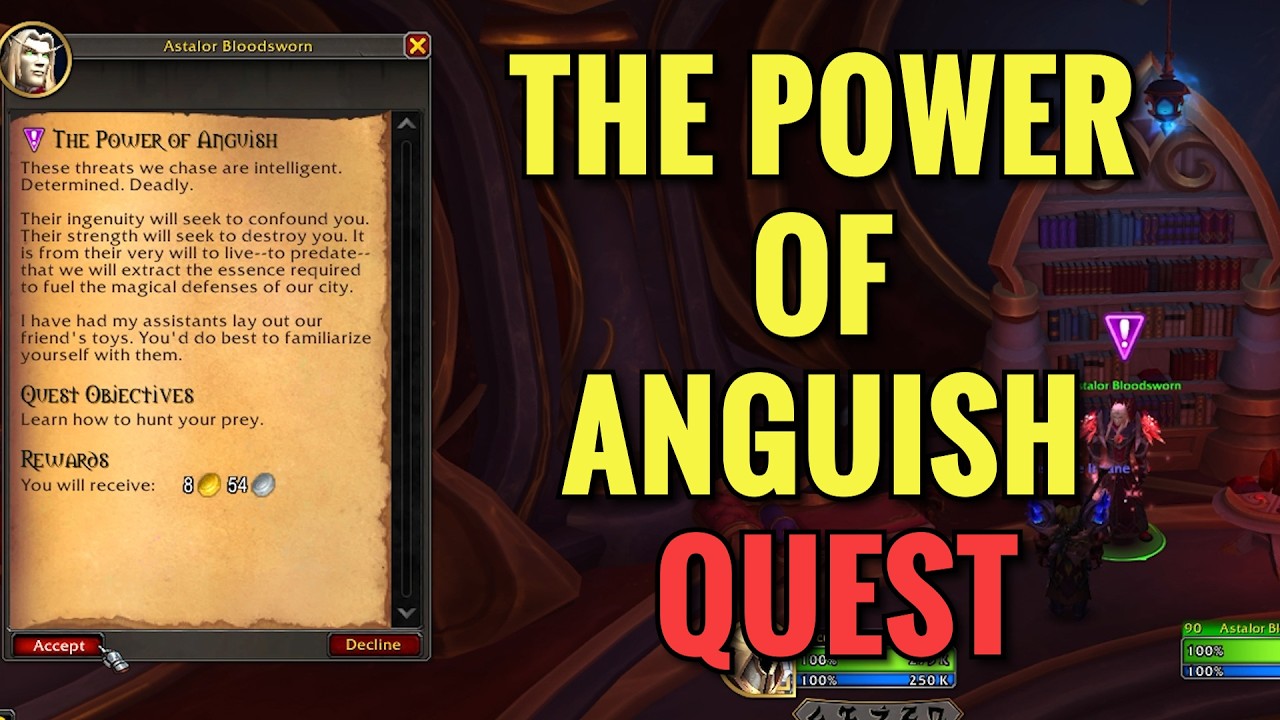 The Power Of Anguish Quest (WoW Midnight) - YouTube