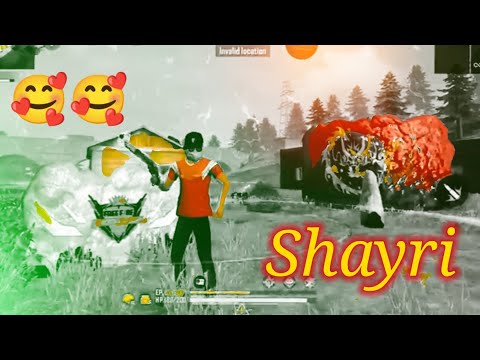 Zamana Jali Hai Janab 🥰 |Free fire  shayari status video | 18 second shayari | ff status video