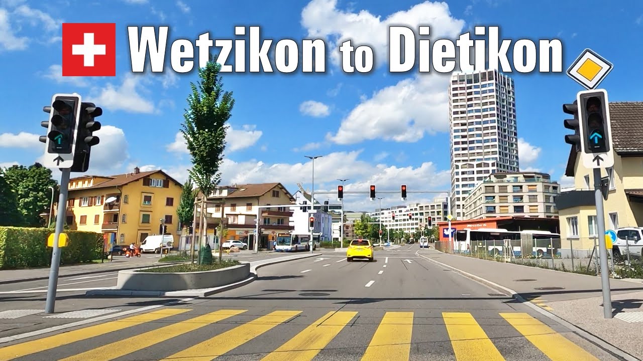 Summer Road Trip | Wetzikon to Dietikon • Driving in Zurich Region ...