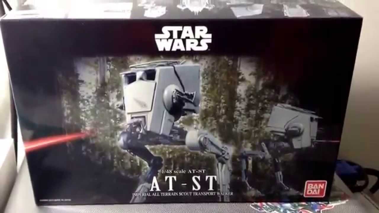 Abriendo la caja: Star Wars, Bandai, AT-ST, model kit, en español - YouTube