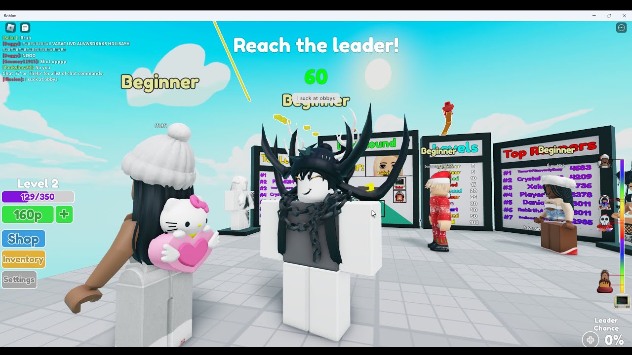 the obby leader experience (roblox) - YouTube