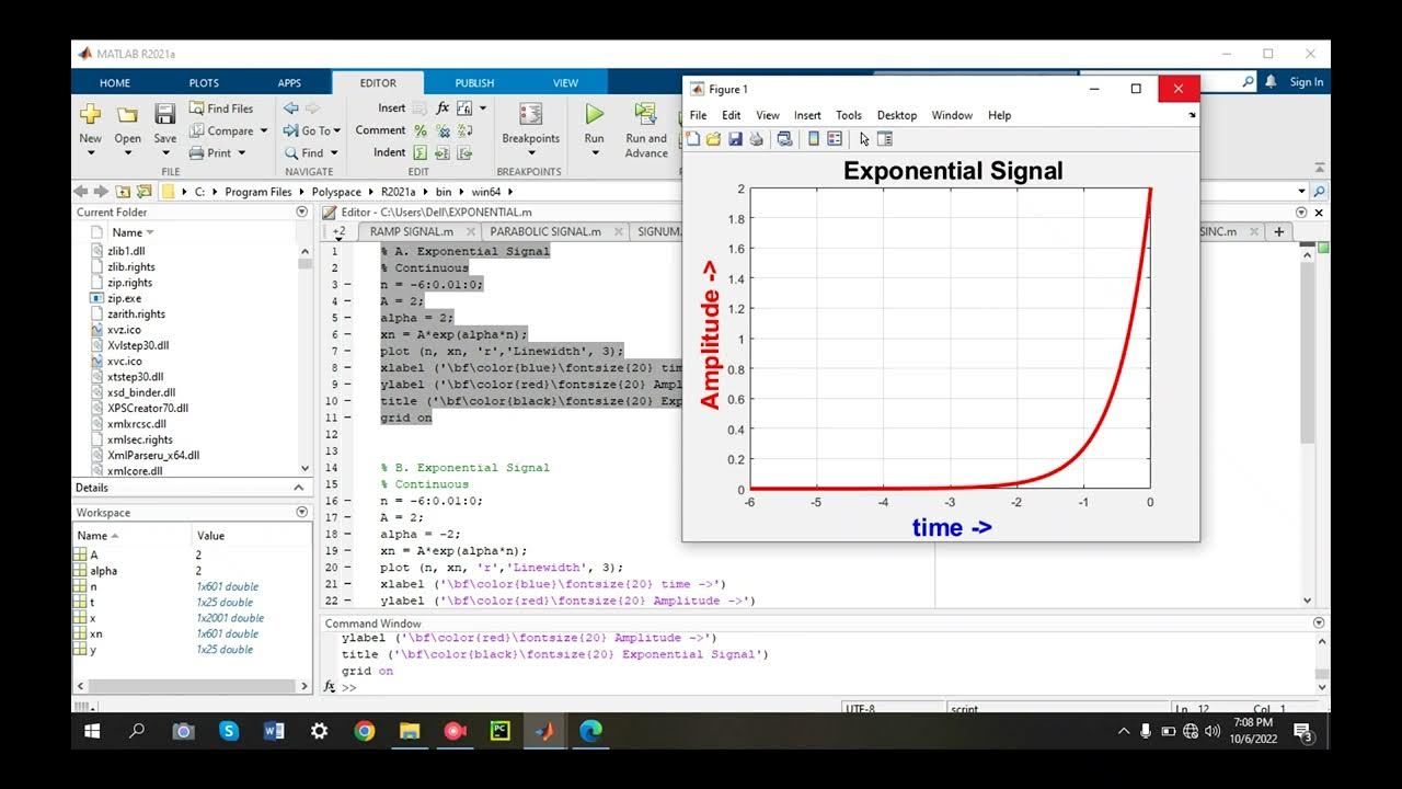 Exponential Signal - YouTube