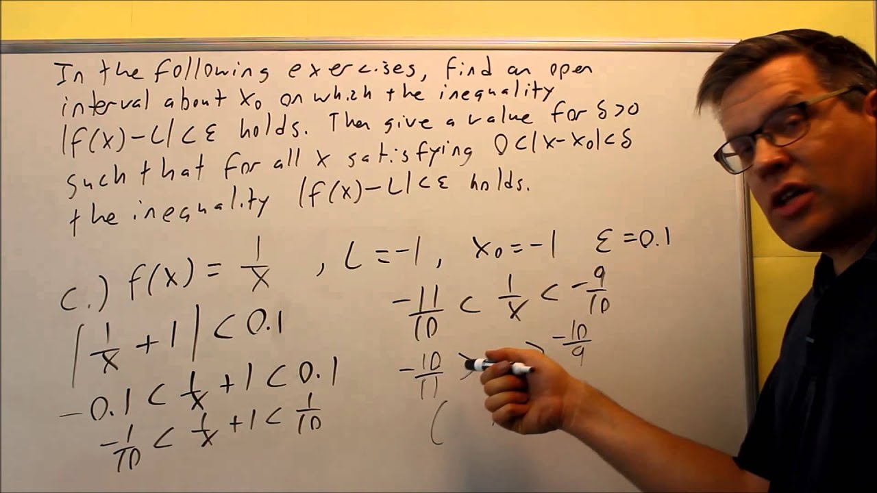 Finding Deltas Algebraically For Given Epsilons Rational Function