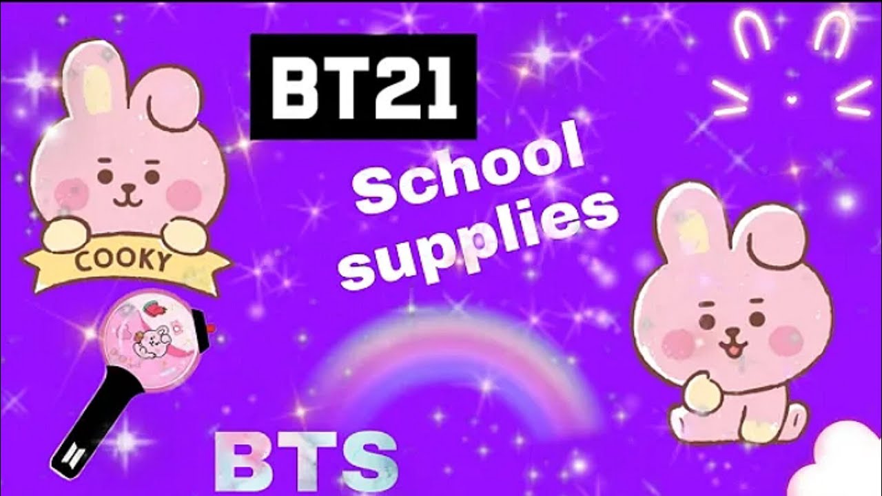 4 DIY BTS SCHOOL SUPPLIES ||DIY BT21 School Supplies #bts #bt21 # ...