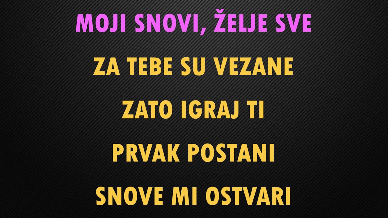 Hajduk - Torcida Split - ZBOG JEDNE LJUBAVI - Tekst, lyrics, besedilo ...