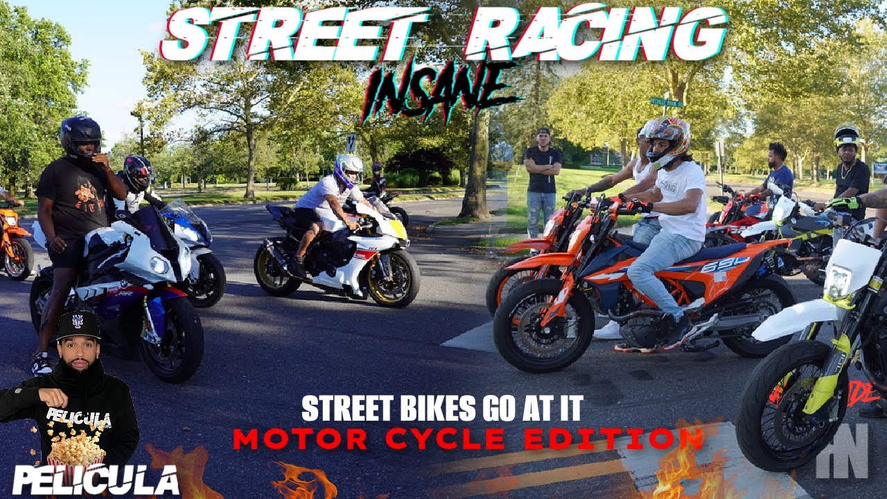 Nyc motorcycle street drag racing my first time on a bike !!! 😮‍💨 - YouTube