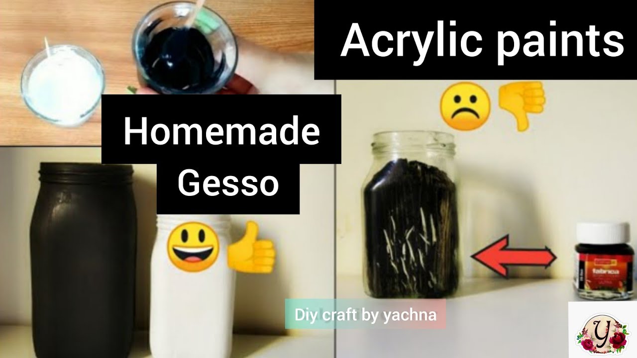 Homemade gesso/ primer for all arts and crafts|Gesso tips and tricks ...