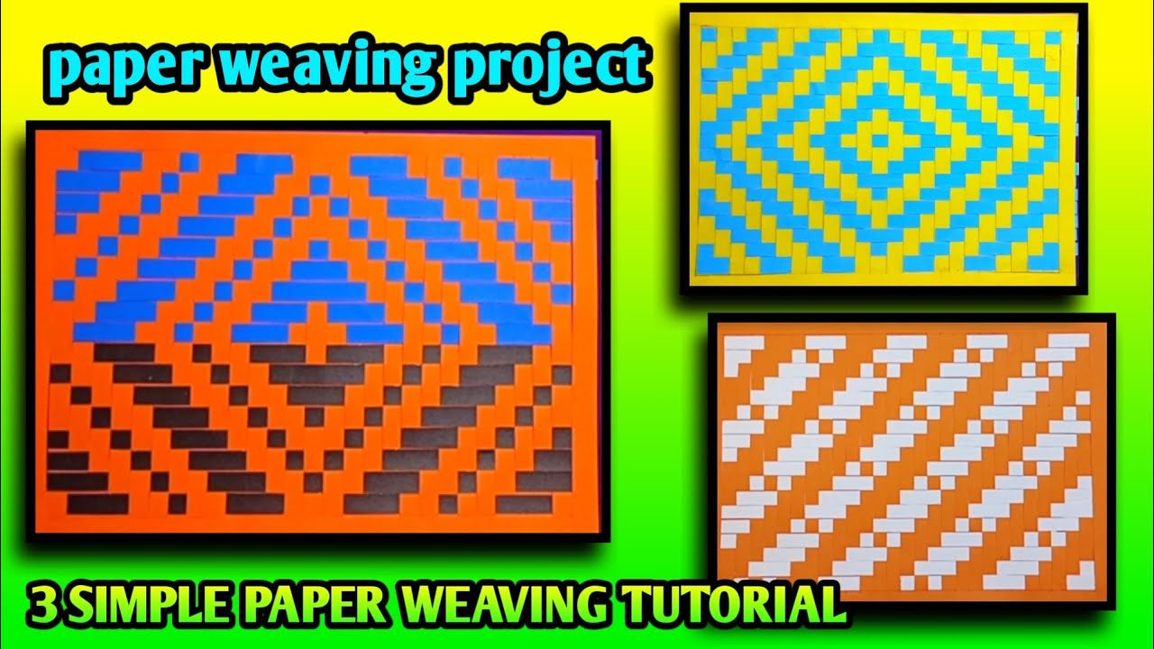 Easy Paper Weaving Step-by-Step | Learn Paper Weaving for Kids Using ...