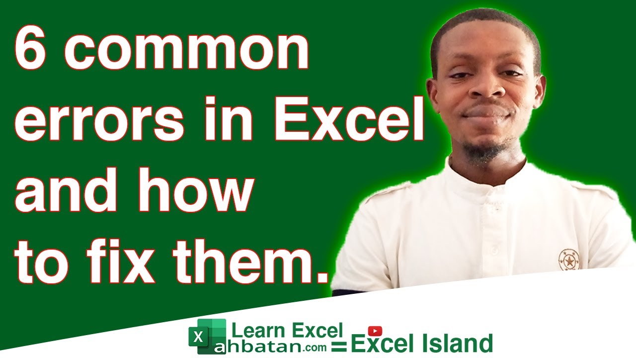 Common Errors in Excel - YouTube