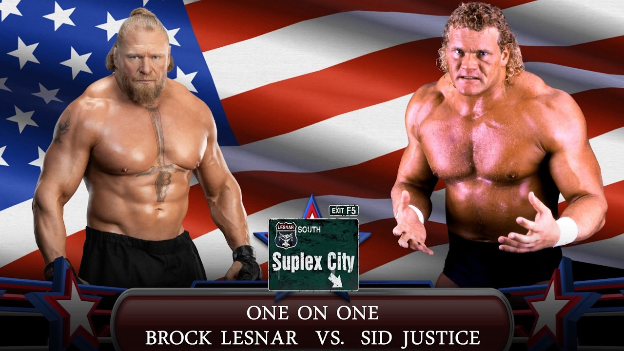 Brock Lesnar vs. Sid Justice - WWE 2K25 - YouTube