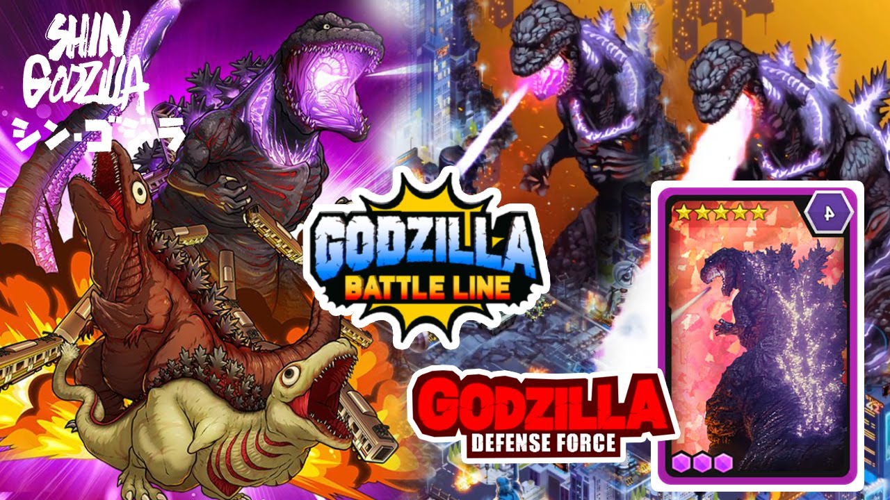SHIN GODZILLA 2016 GAMEPLAY in GODZILLA BATTLE LINE Godzilla defense ...