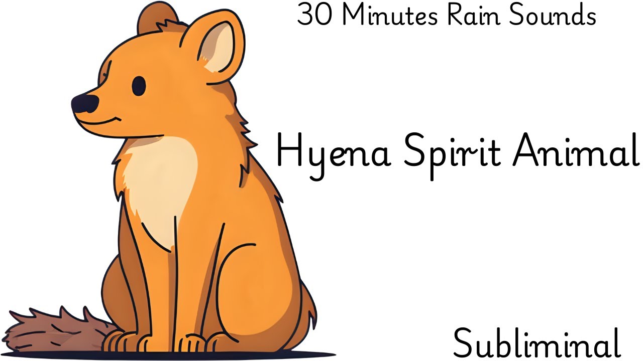 Hyena Spirit Animal Subliminal(30 Minutes Version) Rain Sounds - YouTube