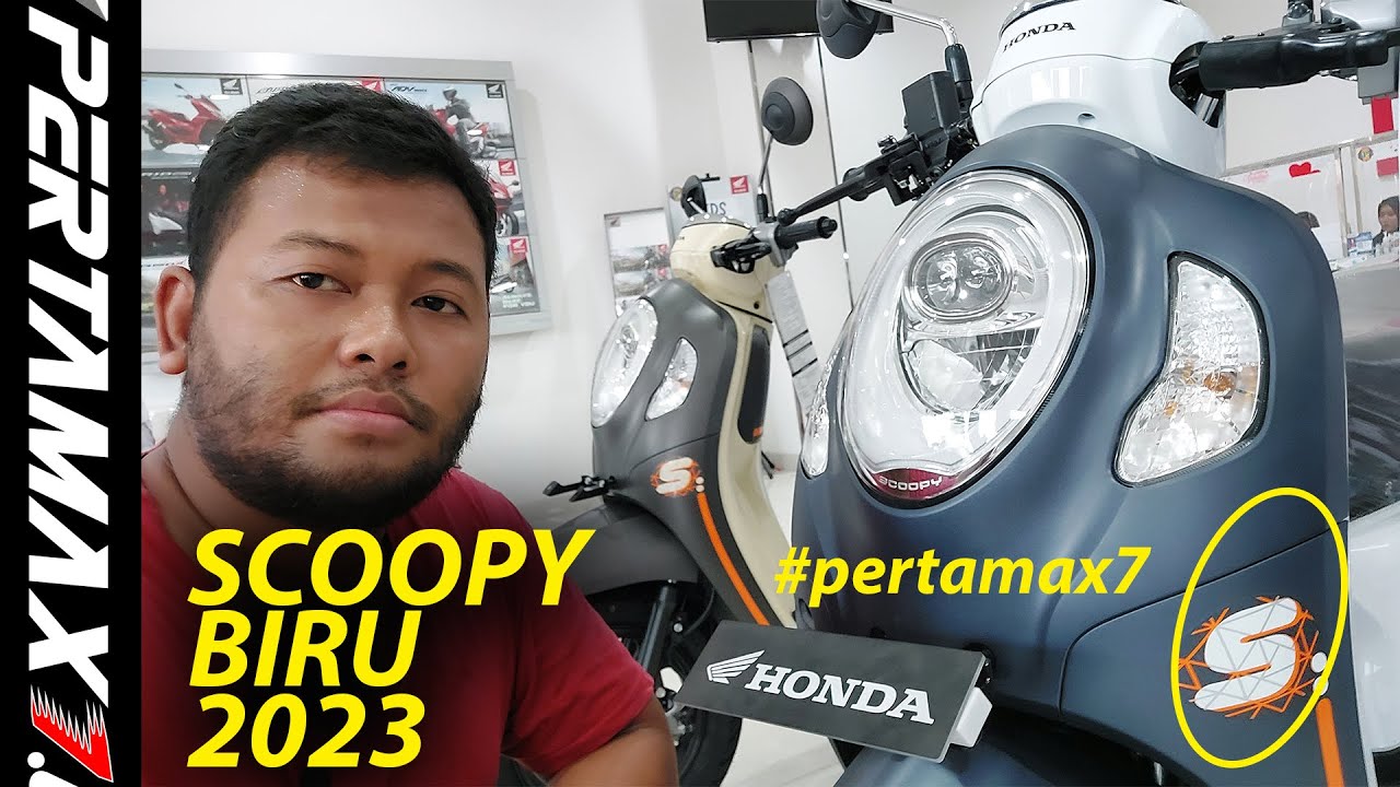 Bedah Detail Honda Scoopy Biru Terbaru 2023🛵 Fashion Blue Jogja ...