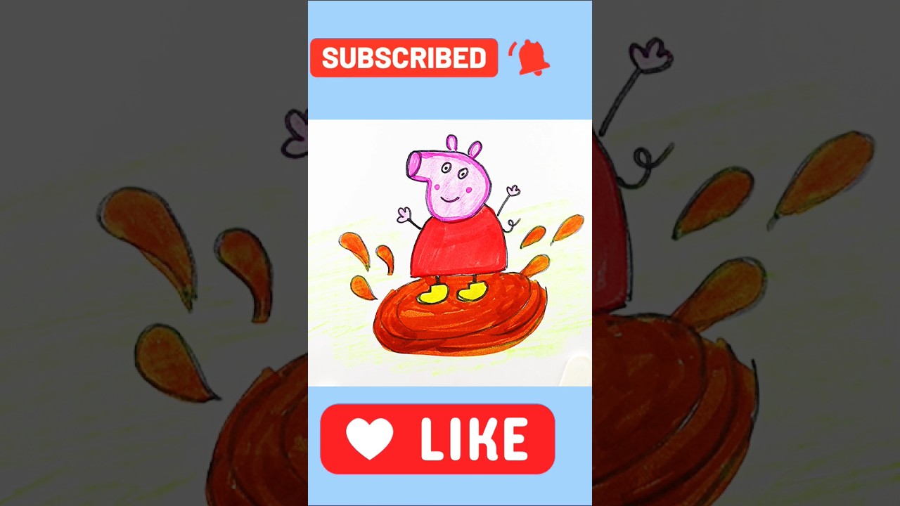 HOW TO DRAW PEPA PIG FOR KIDS| EASY PEPA PIG DRAWING| STEP BY STEP ...