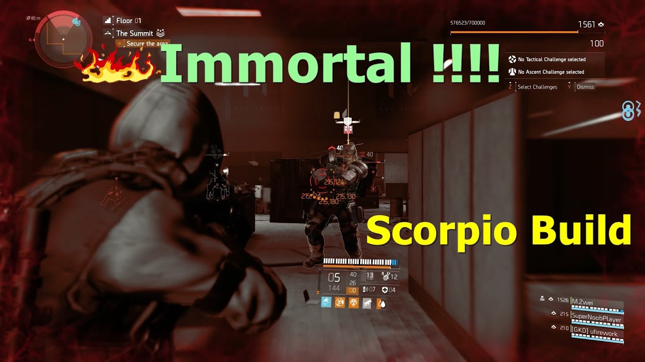 The Division 2 || The Immortal Scorpio Build || Summit Legendary ...