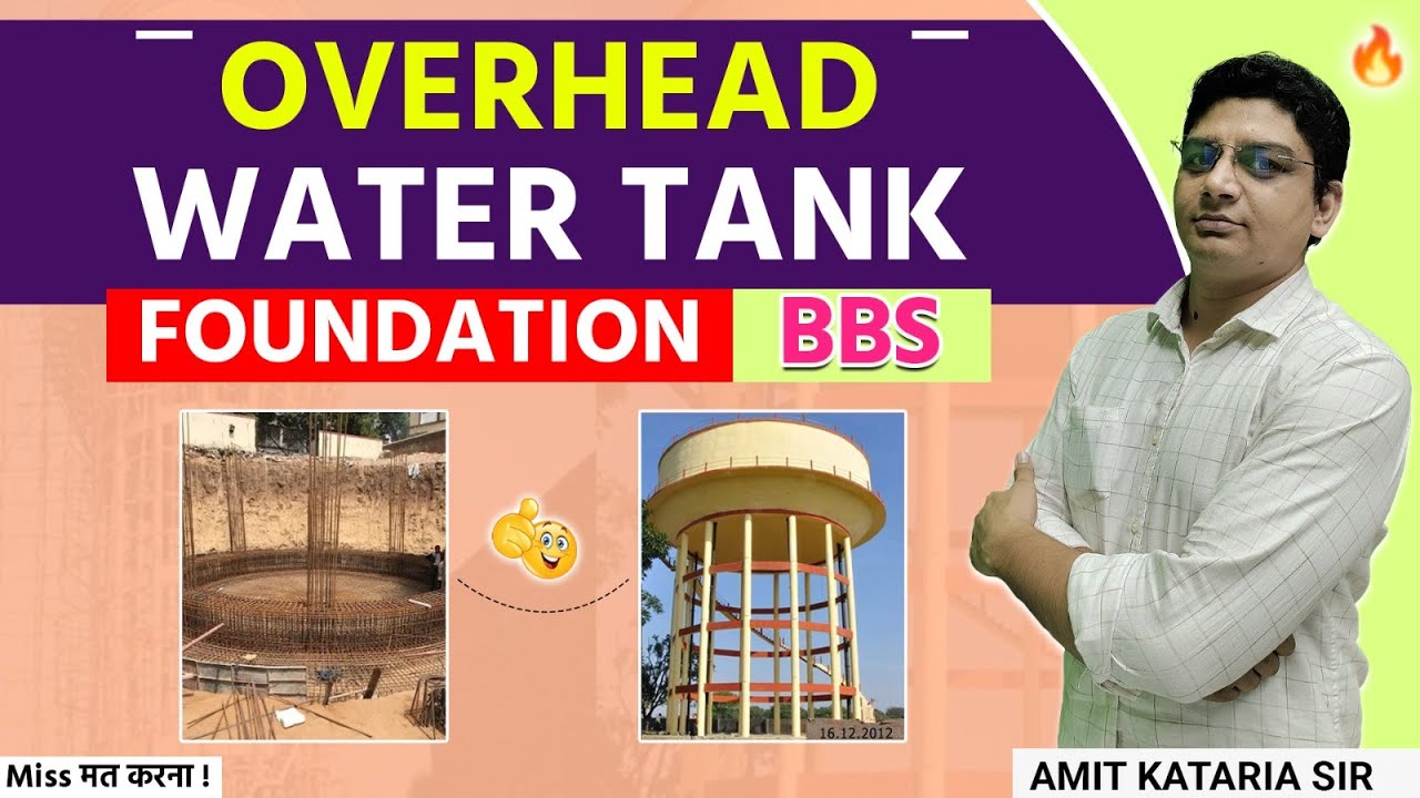 Bar Bending Schedule of Overhead Water Tank Circular Raft Foundation ...