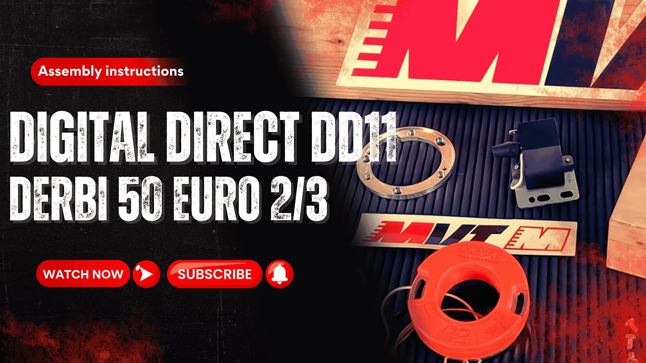 Notice montage allumage MVT DIGITAL DIRECT DD11 DERBI 50 E2 /E3 - YouTube