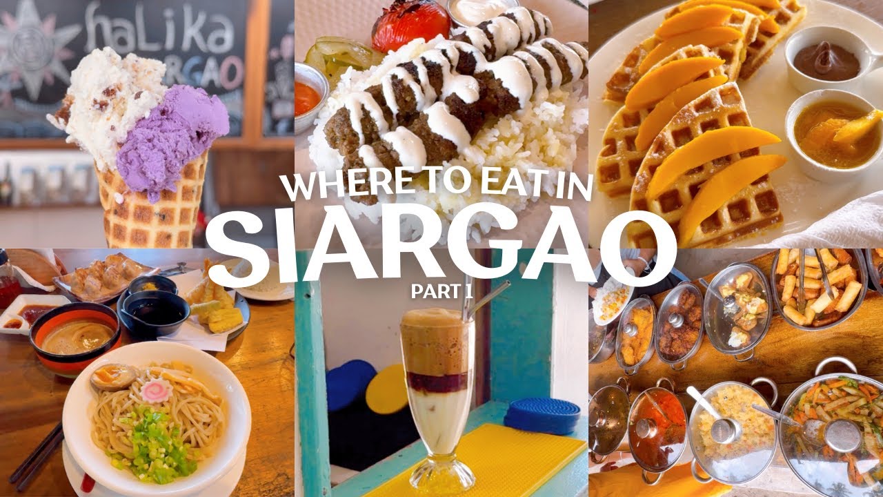 Where to Eat in Siargao 🌴 Food trip, best cafe, beachfront resort in ...