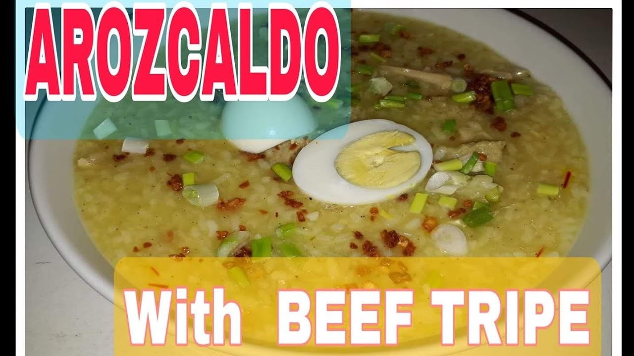 How to cook Aroz Caldo with Beef tripe recipe/@mitchiperintv3577 - YouTube