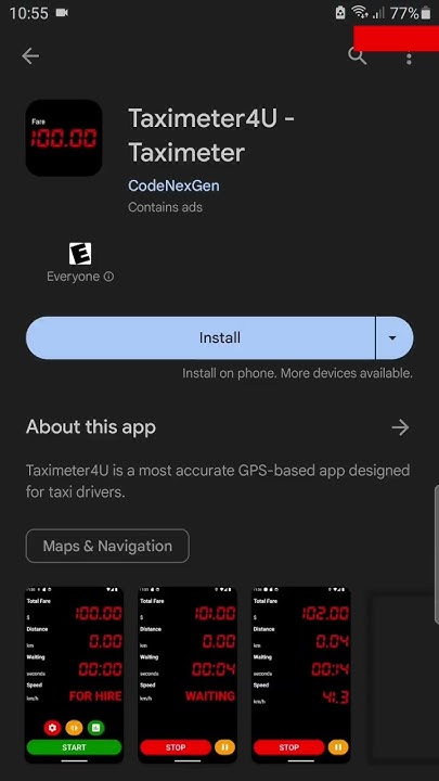 How to install Taximeter4U - Taximeter on your mobile phone - YouTube