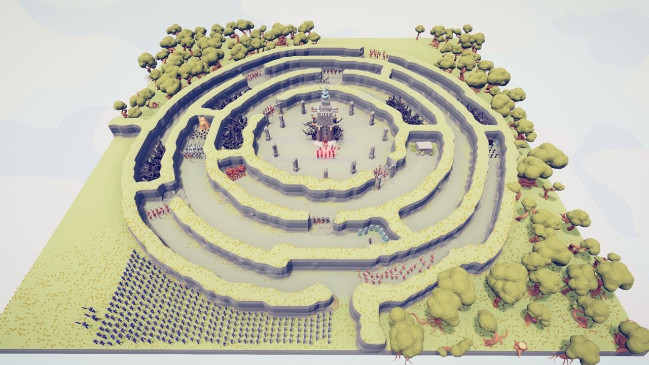 Evil CIRCULAR MAZE Death Run in TABS Map Creator Totally Accurate ...