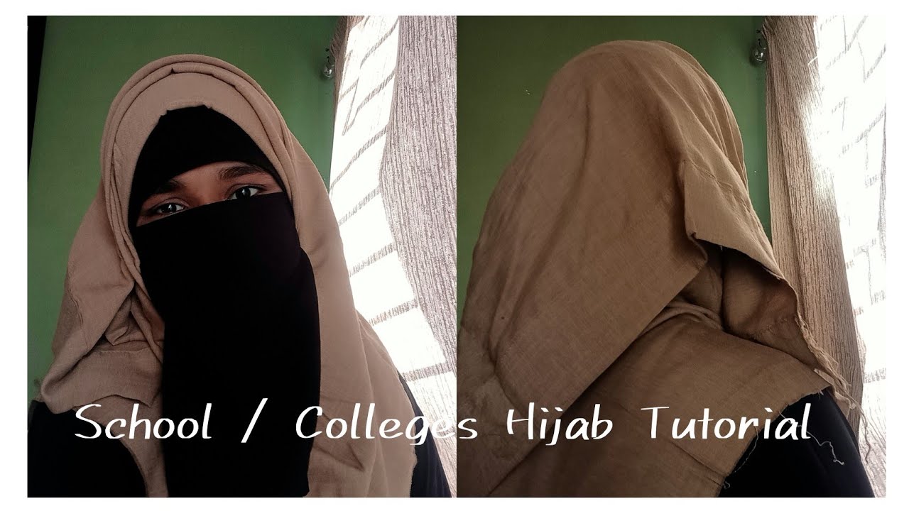 School / College hijab tutorial #hijab #schoolhijab #collegehijab # ...