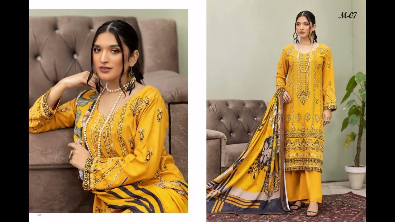 Manizay Falak Naz Embroidered Chech Dhanak With Print Wool Shawl (Brand is Branded) #onlinestore ...