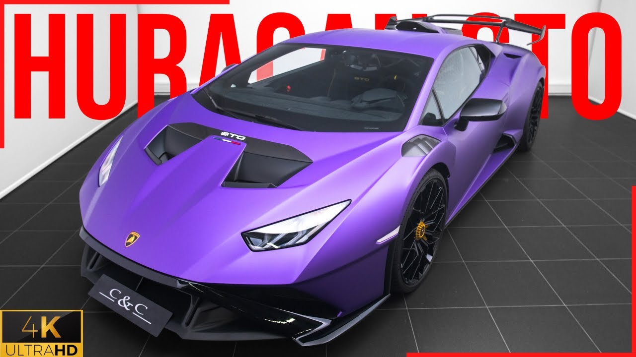 PURPLE LAMBORGHINI HURACAN STO - Vicious Supercar in Detail - YouTube