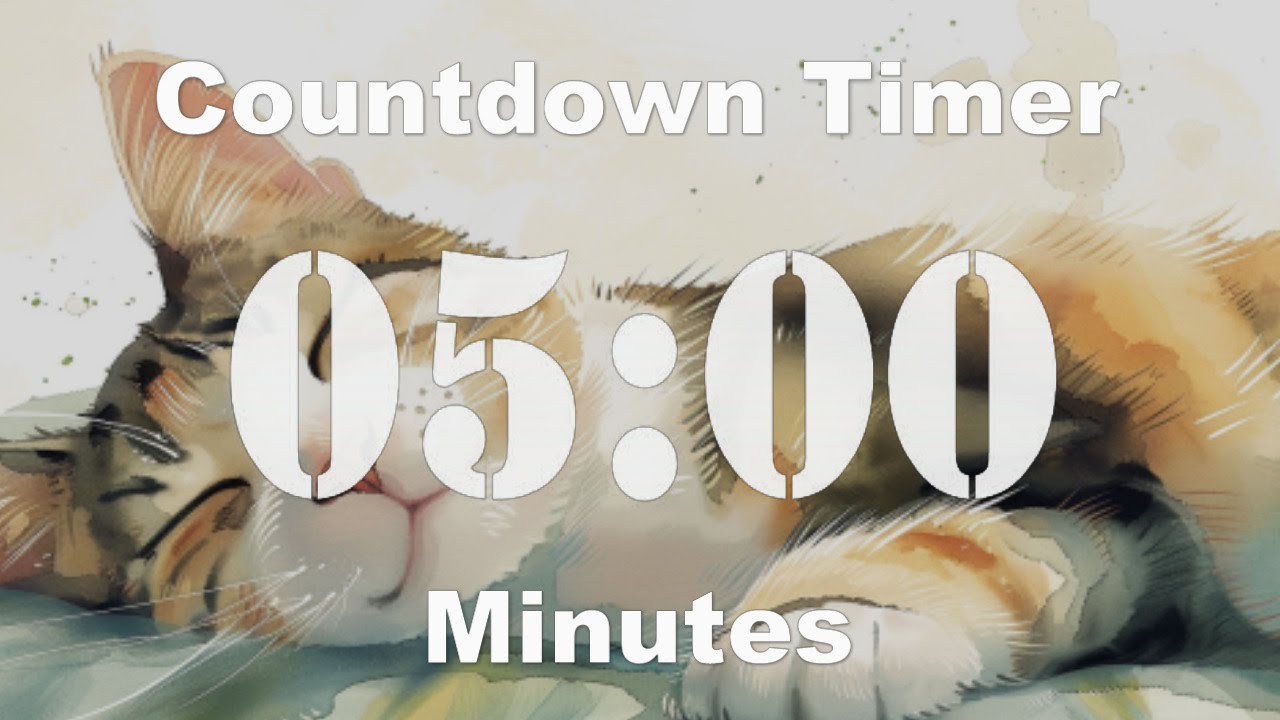 5 Minute Timer Cat Nap - YouTube