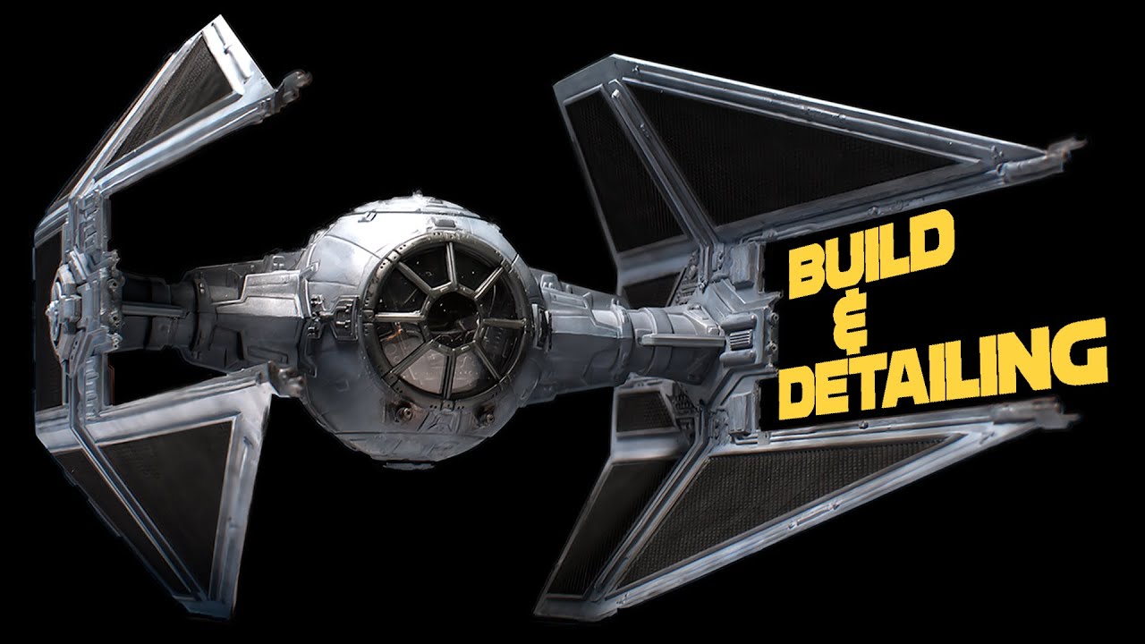 I Built Star Wars TIE Interceptor Model Kit... with Extra Detailing ...